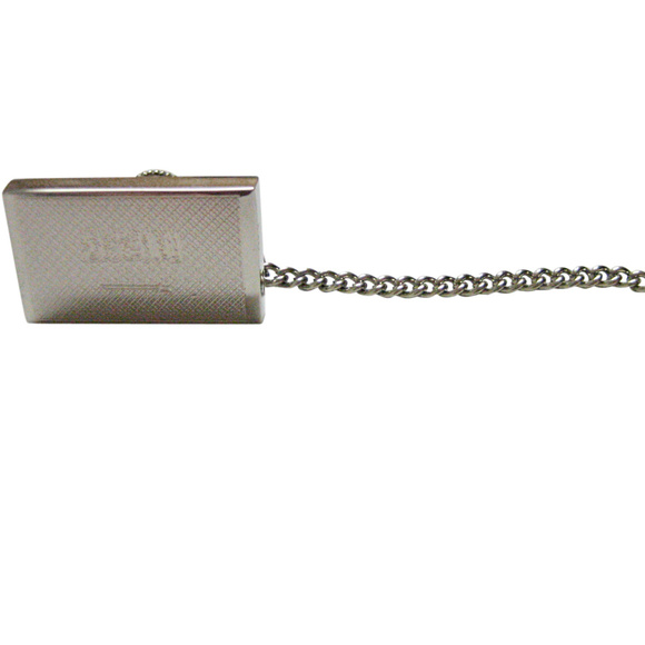 Kiola Designs | Accessories | Silver Toned Etched Saudi Arabia Flag Tie ...